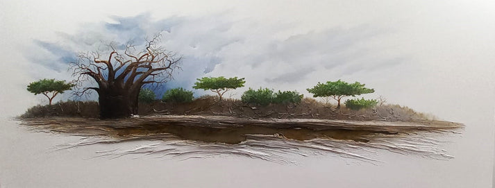 Baobab Landscape – Purple Heart Gallery and Framing